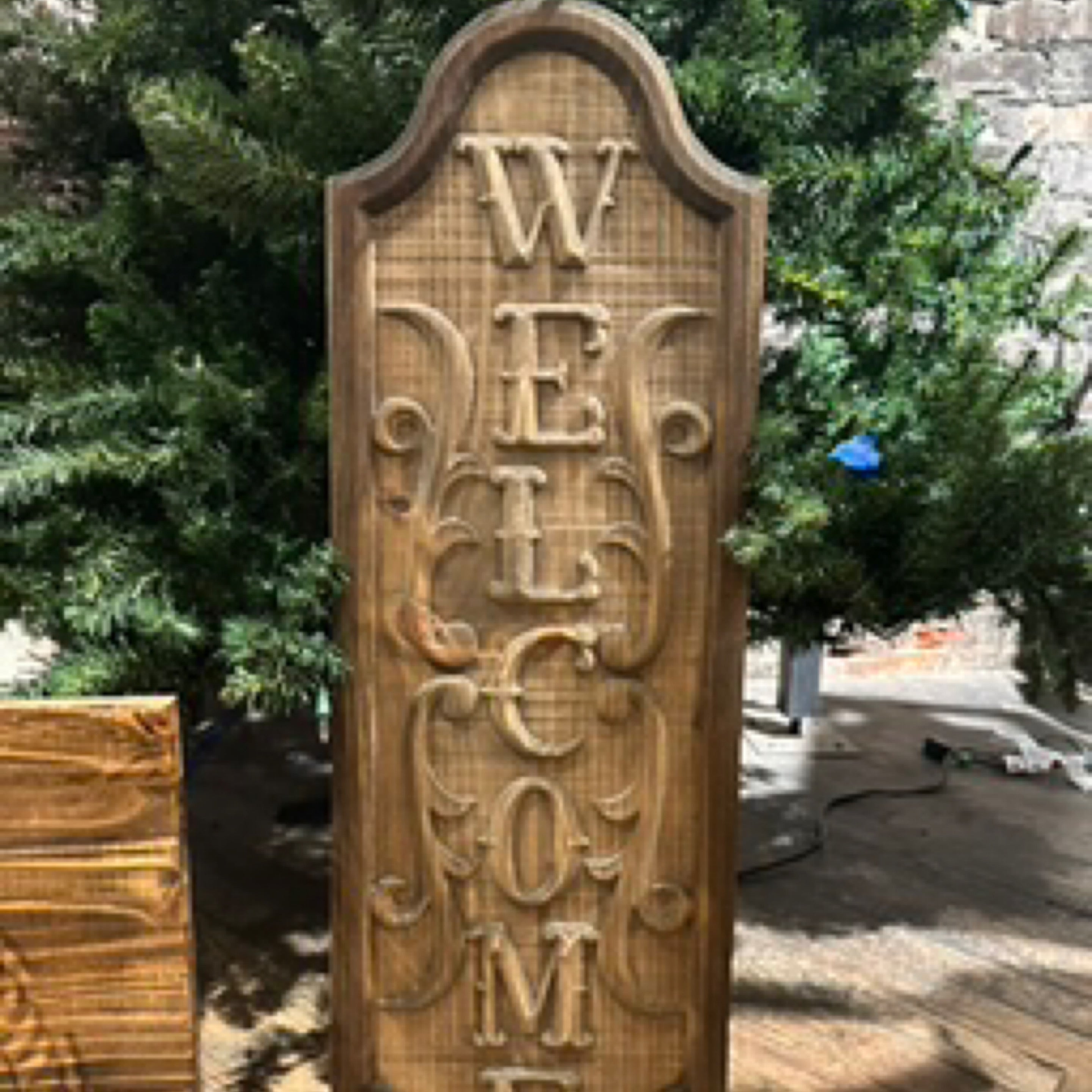 Welcome Antique Sign | Sign & Candle Co.